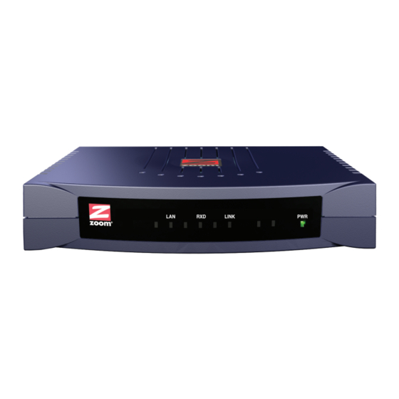 ZOOM ADSL X3 5560 NETWORK ROUTER SPECIFICATIONS | ManualsLib