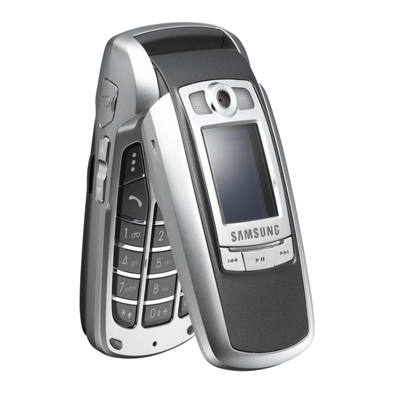 SAMSUNG SGH-E710 CELL PHONE QUICK REFERENCE CARD | ManualsLib