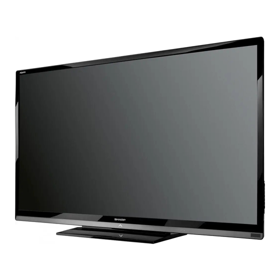 SHARP AQUOS LC-70LE741E LCD TV OPERATION MANUAL | ManualsLib