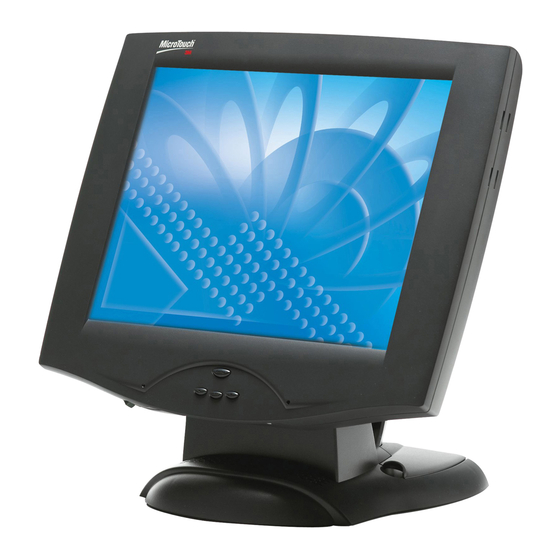 3M MICROTOUCH M150 MONITOR SPECIFICATIONS | ManualsLib