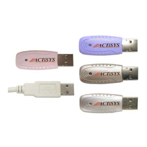 ACTISYS IR4020U ADAPTER SPECIFICATIONS | ManualsLib