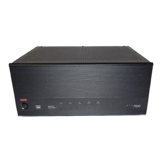 ADCOM GFA-7500 AMPLIFIER OWNER'S MANUAL | ManualsLib