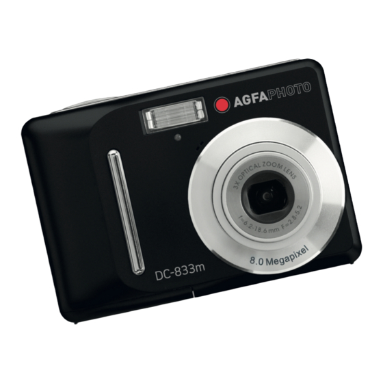 AGFAPHOTO DC-833M DIGITAL CAMERA USER MANUAL | ManualsLib