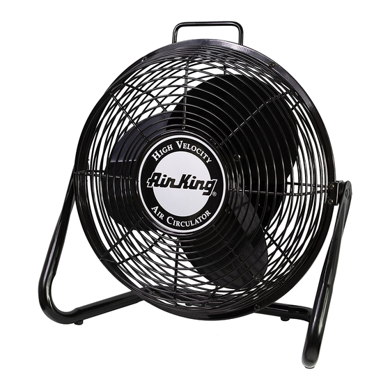 AIR KING 9212 FAN OPERATING INSTRUCTIONS AND PARTS MANUAL | ManualsLib