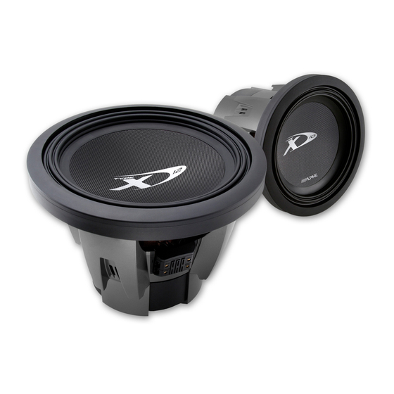 ALPINE SWX-1042D SUBWOOFER SPECIFICATIONS | ManualsLib