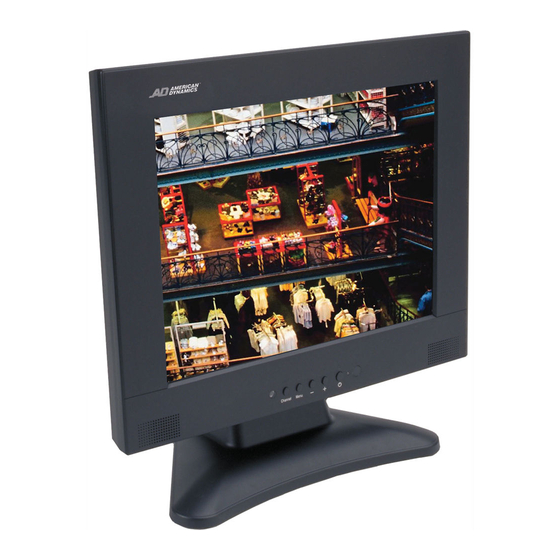 AMERICAN DYNAMICS ADMNM1LCD15 MONITOR SPECIFICATIONS | ManualsLib