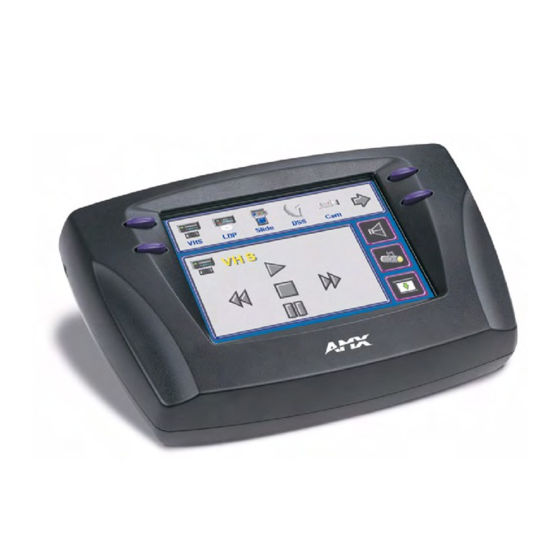 AMX VIEWPOINT PMB-RF TOUCH PANEL SPECIFICATIONS | ManualsLib