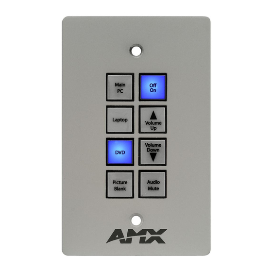 AMX SP-16-TR KEYPAD INSTALLATION MANUAL | ManualsLib