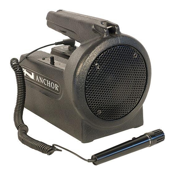 ANCHOR MINIVOX PB-25 SPEAKER SPECIFICATIONS | ManualsLib