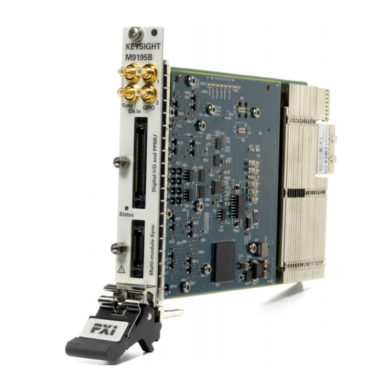 KEYSIGHT TECHNOLOGIES M9195A STARTUP MANUAL Pdf Download | ManualsLib