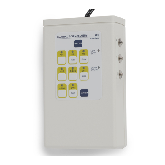 CARDIAC SCIENCE AED TRAINING SIMULATOR OPERATING INSTRUCTIONS Pdf ...