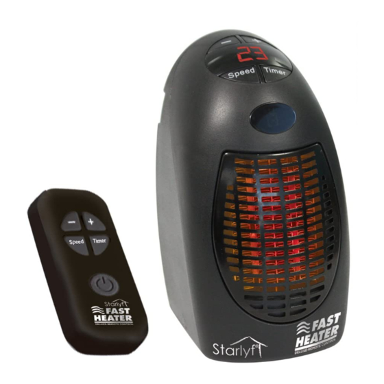 STARLYF FAST HEATER DELUXE INSTRUCTION MANUAL Pdf Download | ManualsLib