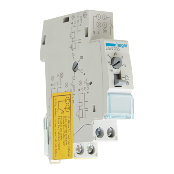 HAGER EMN005 USER INSTRUCTIONS Pdf Download | ManualsLib