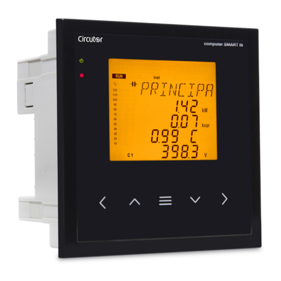 CIRCUTOR COMPUTER SMART III 6 INSTRUCTION MANUAL Pdf Download | ManualsLib