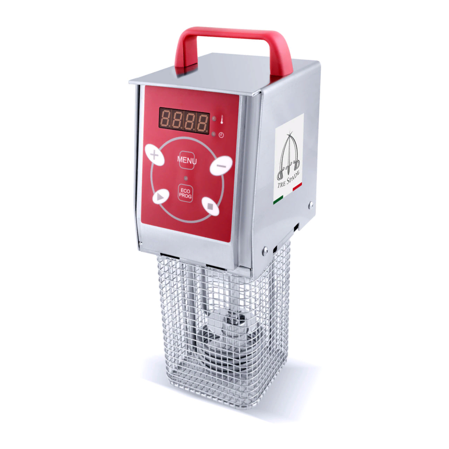 TRE SPADE SOUS VIDE COOKER INSTRUCTIONS FOR USE MANUAL Pdf Download ...