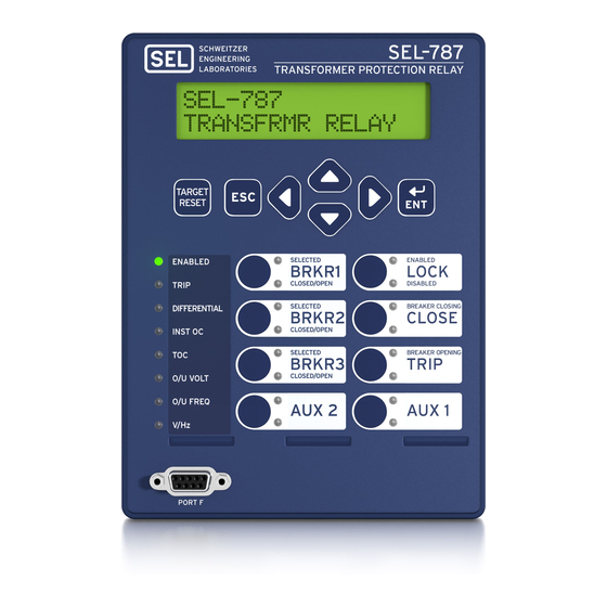 SCHWEITZER ENGINEERING LABORATORIES SEL-787-2 MANUAL Pdf Download ...