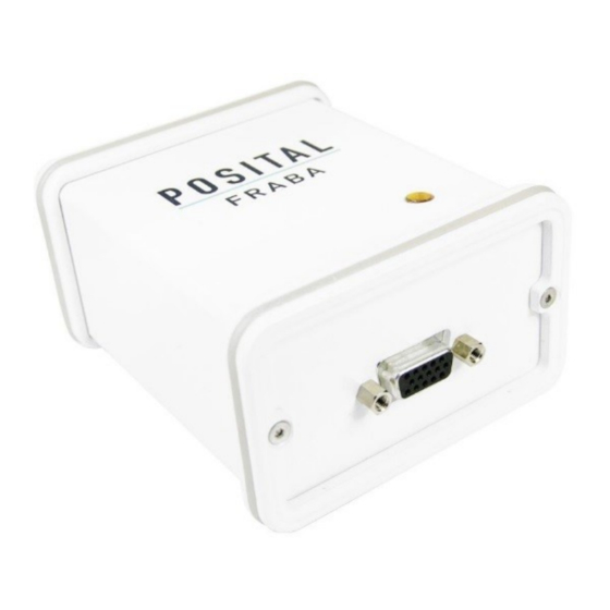 POSITAL FRABA KIT CONTROL BOX WITH GUI MANUAL Pdf Download | ManualsLib
