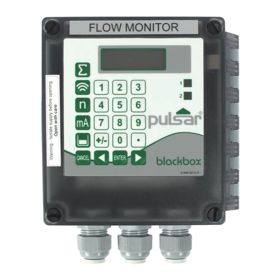 PULSAR FLOW MONITOR INSTRUCTION MANUAL Pdf Download | ManualsLib