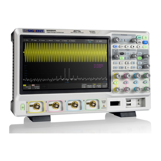 Siglent Technologies Sds5000x Series User Manual Pdf Download Manualslib