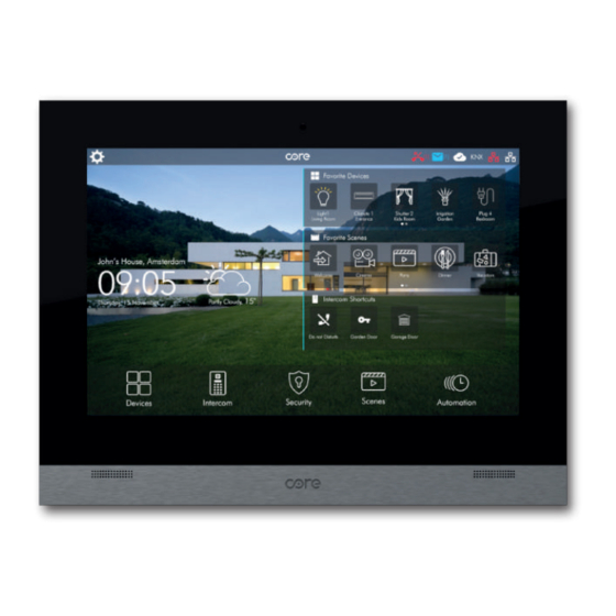 CORE TOUCH S 10” QUICK START MANUAL Pdf Download | ManualsLib