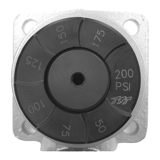 TASK FORCE TIPS PRESSURE RELIEF VALVE INSTRUCTIONS FOR SAFE OPERATION ...