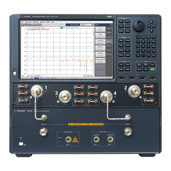 KEYSIGHT TECHNOLOGIES N4373E SETUP MANUAL Pdf Download | ManualsLib