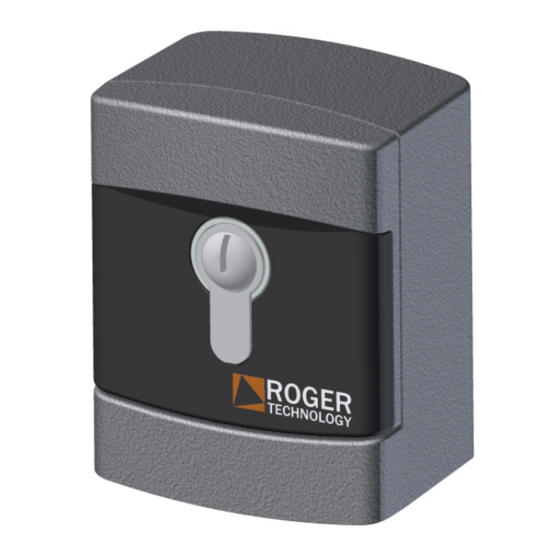 ROGER TECHNOLOGY R85/60 SERIES INSTRUCTION AND WARNINGS FOR THE ...