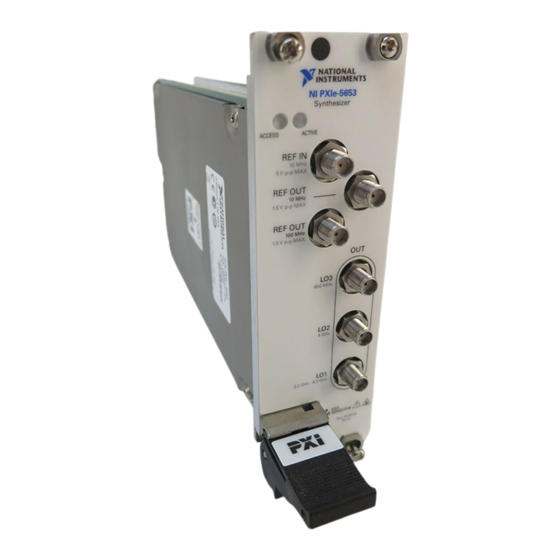 NATIONAL INSTRUMENTS NI PXIE-5653 CALIBRATION PROCEDURE Pdf Download ...