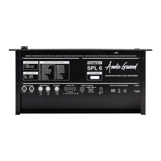 DATEQ SPL6 MANUAL Pdf Download | ManualsLib