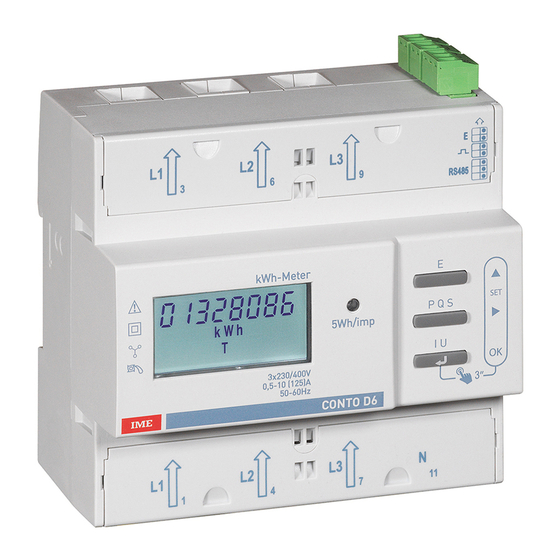 IME CONTO D6 INSTALLATION MANUAL Pdf Download | ManualsLib