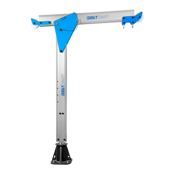 REID T DAVIT ASSEMBLY & OPERATION MANUAL Pdf Download | ManualsLib