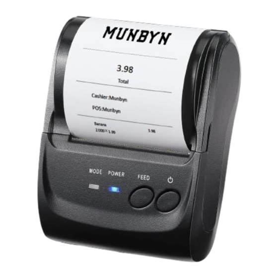 MUNBYN MU-IMP006 INSTRUCTION MANUAL Pdf Download | ManualsLib