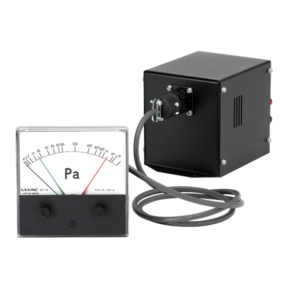 ULVAC GP-1GRY INSTRUCTION MANUAL Pdf Download | ManualsLib