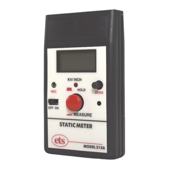 ETS 212 OPERATING MANUAL Pdf Download | ManualsLib