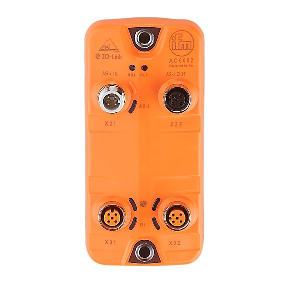 IFM AC6002 OPERATING INSTRUCTIONS MANUAL Pdf Download | ManualsLib