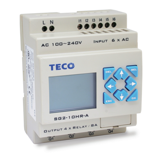 TECO SG2 SERIES MANUAL Pdf Download | ManualsLib