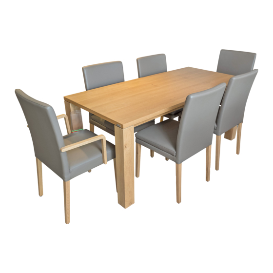 HÜLSTA DINING TABLE ET 1400 ASSEMBLY INSTRUCTION MANUAL Pdf Download ...