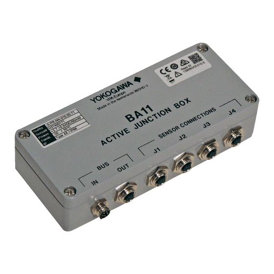YOKOGAWA BA11 INSTRUCTION MANUAL Pdf Download | ManualsLib