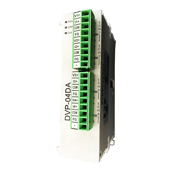 DELTA DVP04AD-SL INSTRUCTION SHEET Pdf Download | ManualsLib