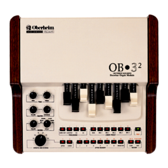 OBERHEIM OB3 SQUARED OPERATING MANUAL Pdf Download | ManualsLib