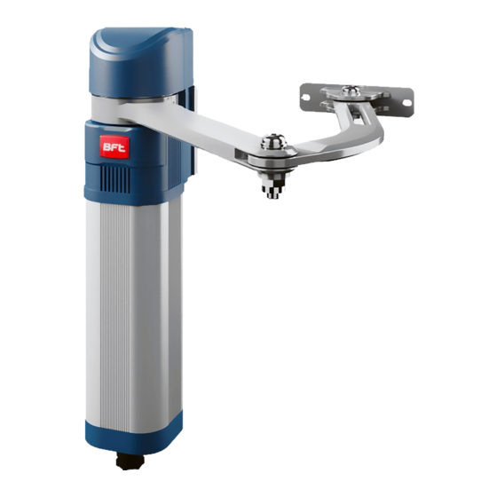 BFT E5 BT A18 INSTALLATION AND USER MANUAL Pdf Download | ManualsLib