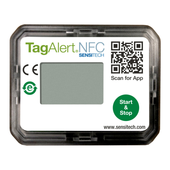 SENSITECH TAGALERT NFC INSTRUCTION MANUA Pdf Download | ManualsLib