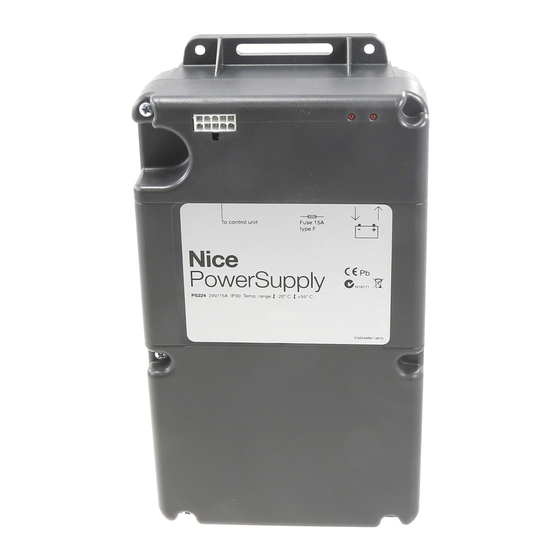 NICE PS224 INSTRUCTIONS AND WARNINGS FOR THE FITTER Pdf Download ...