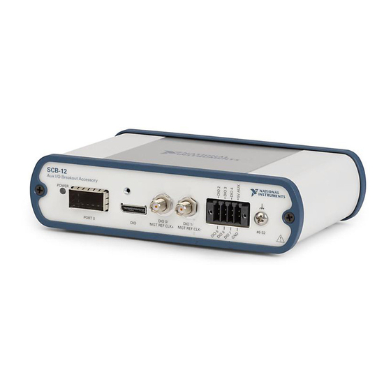 NATIONAL INSTRUMENTS SCB-12 USER MANUAL Pdf Download | ManualsLib