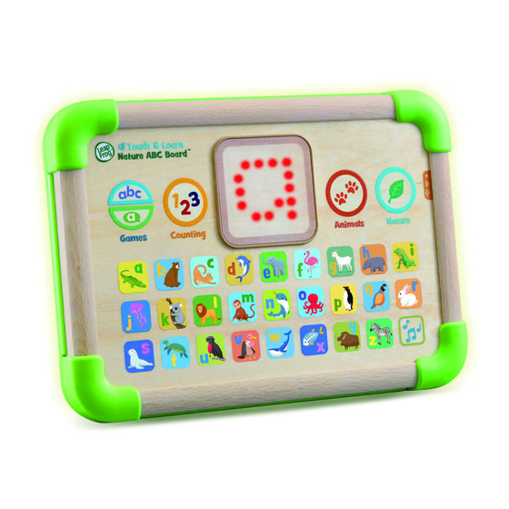 LEAPFROG TOUCH & LEARN NATURE ABC BOARD INSTRUCTION MANUAL Pdf Download ...
