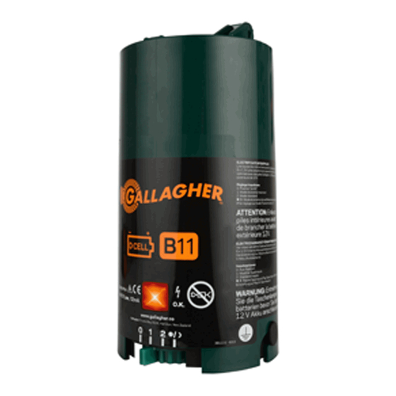 GALLAGHER B11 QUICK START MANUAL Pdf Download | ManualsLib