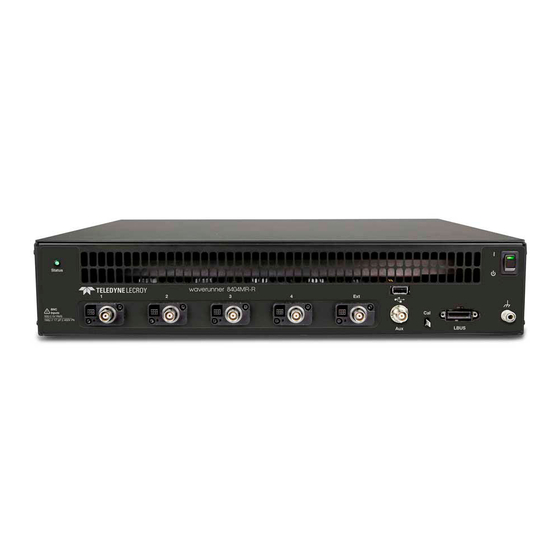 TELEDYNE LECROY WAVERUNNER 8000-R GETTING STARTED MANUAL Pdf Download ...