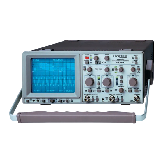 HAMEG HM1004 SERVICE MANUAL Pdf Download | ManualsLib