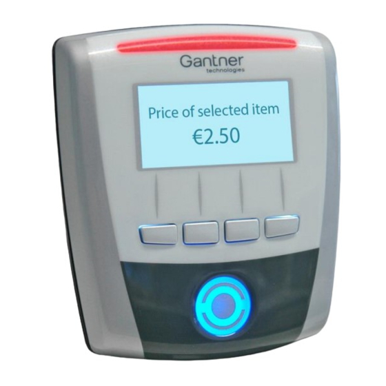 GANTNER GAT VENDING 6100 BA INSTALLATION, CONFIGURATION & OPERATION Pdf Download | ManualsLib