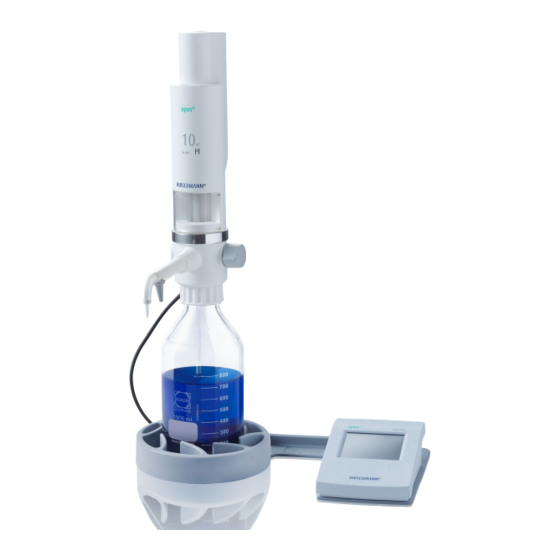 HIRSCHMANN OPUS DISPENSER INSTRUCTION MANUAL Pdf Download | ManualsLib
